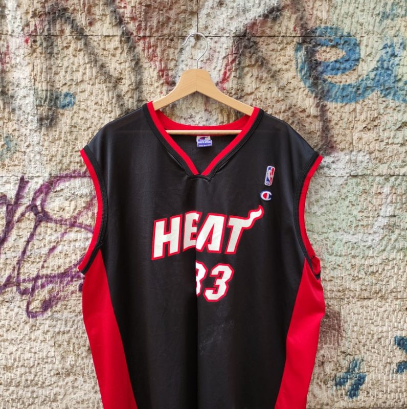Champion Official Licensed NBA Mourning Miami Heat Vintage Jersey Made ...