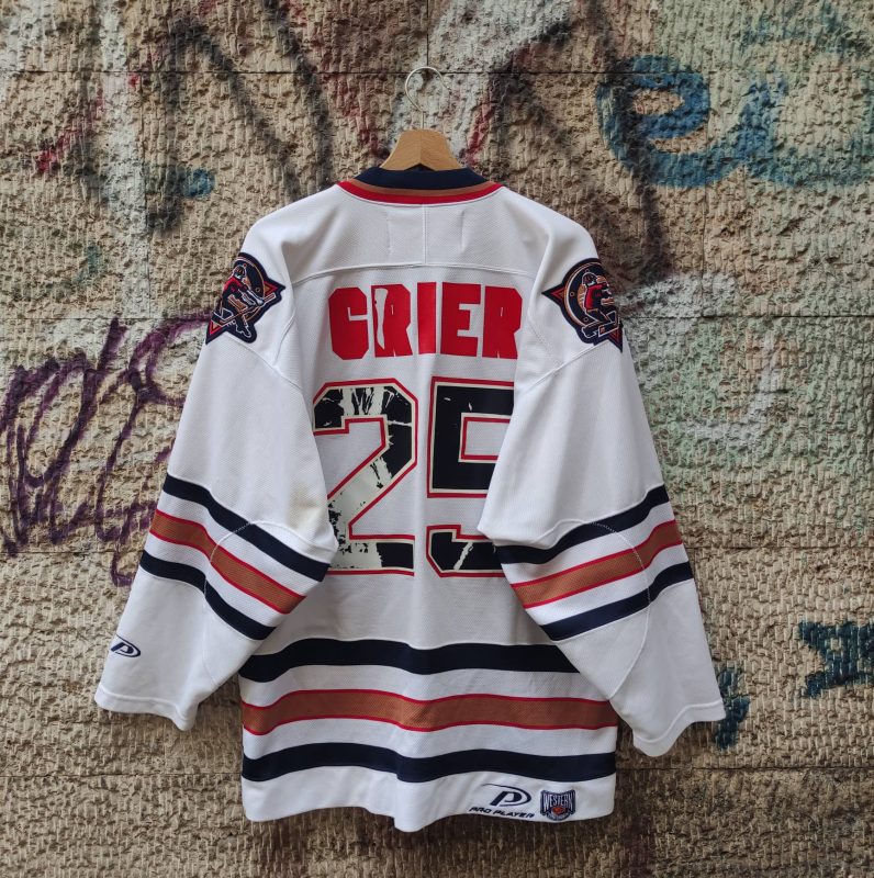 NHL Official Hockey Oilers Team Jersey N°25 di Grier - RE.NATO VINTAGE