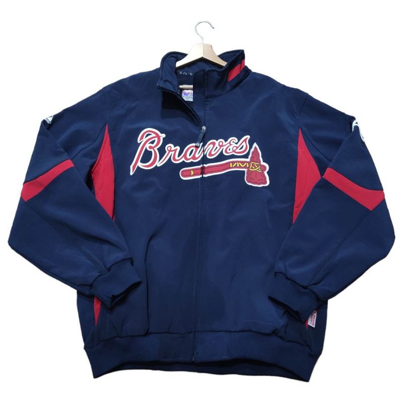 Atlanta Braves Majestic Vintage Baseball Jacket - RE.NATO VINTAGE