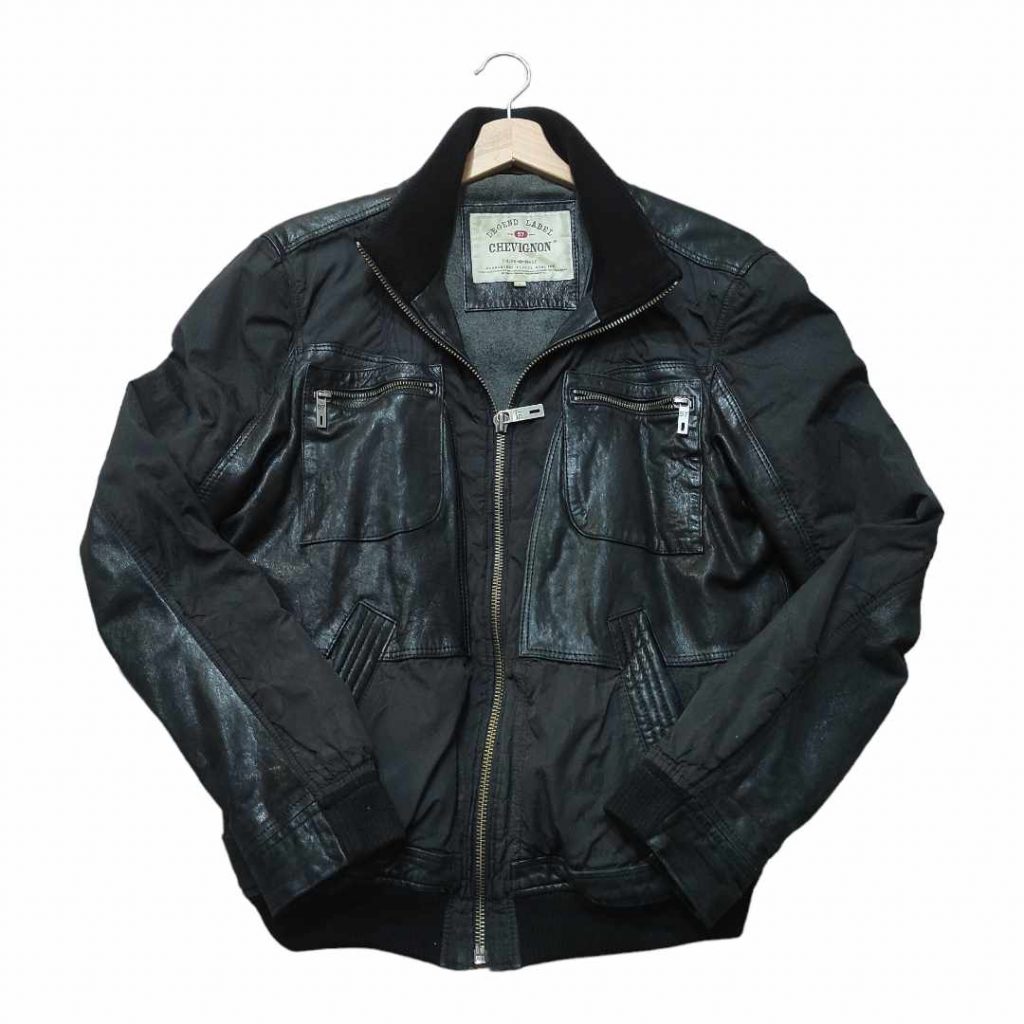 Chevignon Old Fly Leather Vintage Jacket - RE.NATO VINTAGE
