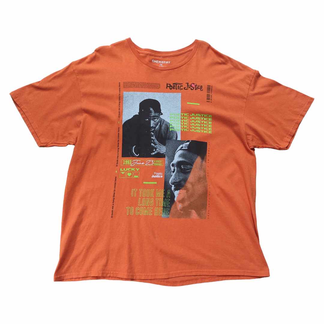 Tupac Vintage Made in Honduras Tee Poetic Justice Rare - RE.NATO VINTAGE